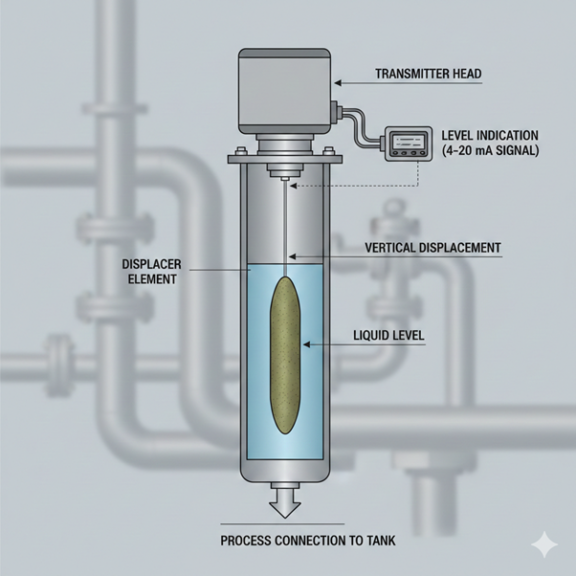 Displacer Level Transmitters – Applications and Advantages